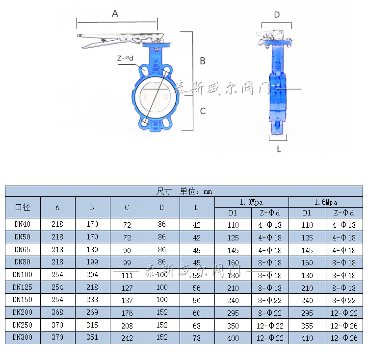 手动手柄铸钢蝶阀对夹式软密封D71X-16C DN50 65 80 100 125 150-阿里巴巴