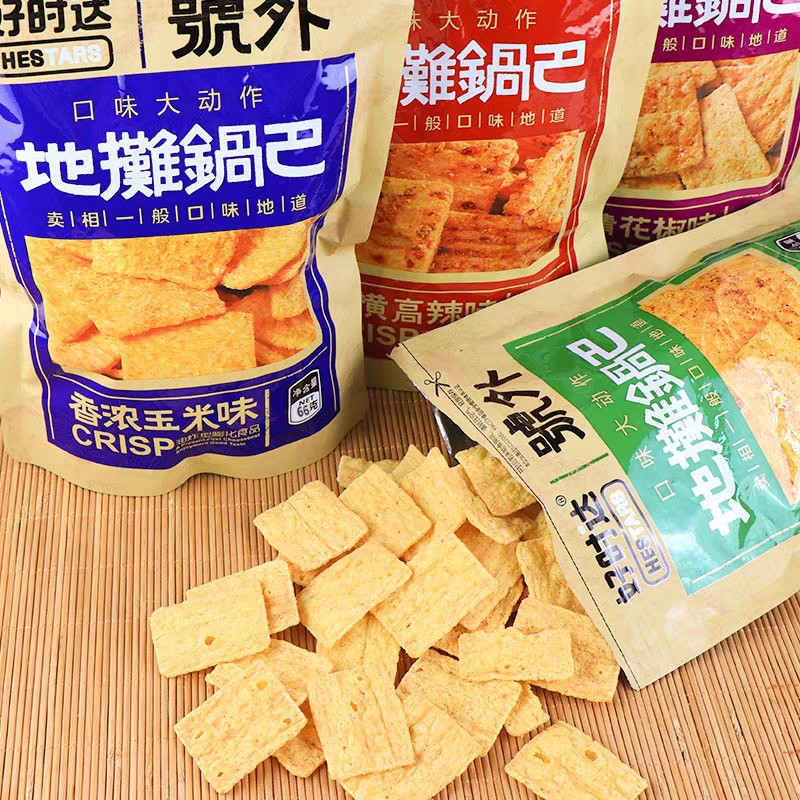 好时达地摊锅巴108g玉米味花椒味烧烤味高辣味可选 休闲零食小吃-阿里巴巴