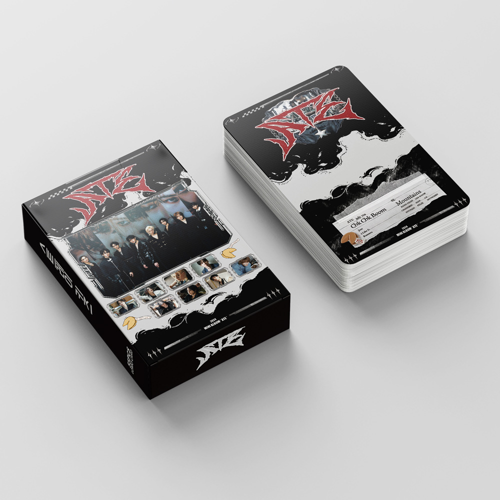 现货 55张Stray回归专辑《ATE》应援LOMO卡 SK流浪小孩明信片跨境-阿里巴巴