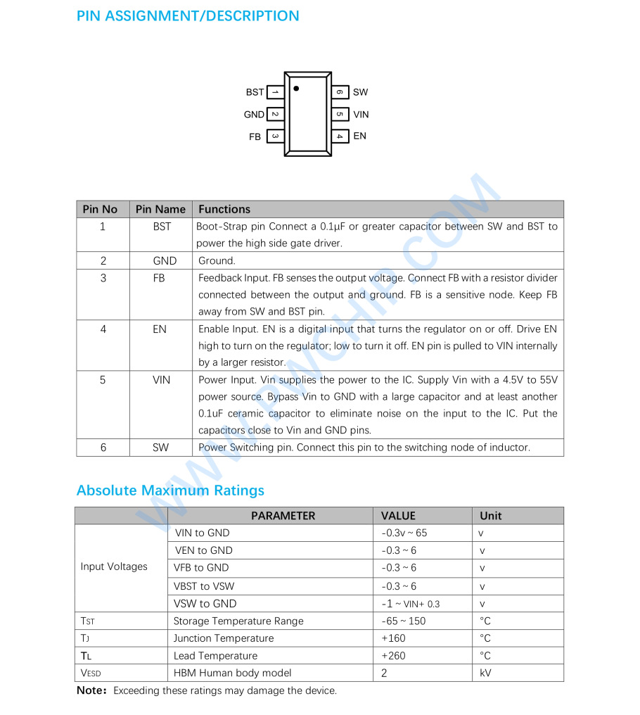 平芯微原装PW2312A/PW2312B DC-DC同步降压芯片55V0.6A 技术支持-阿里巴巴