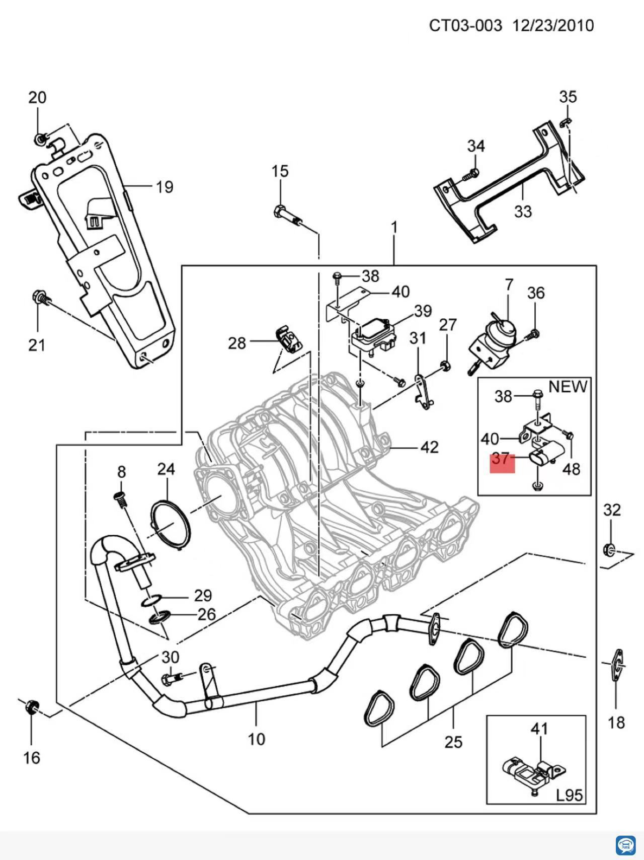 96330547 96276354 适用于凯越 雪佛兰乐风乐驰 进气压力传感器-阿里巴巴