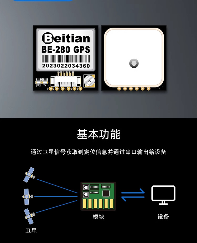 北天九十代GPS模块带罗盘固定翼FPV穿越机GNSS北斗无人机F4F7飞控-阿里巴巴
