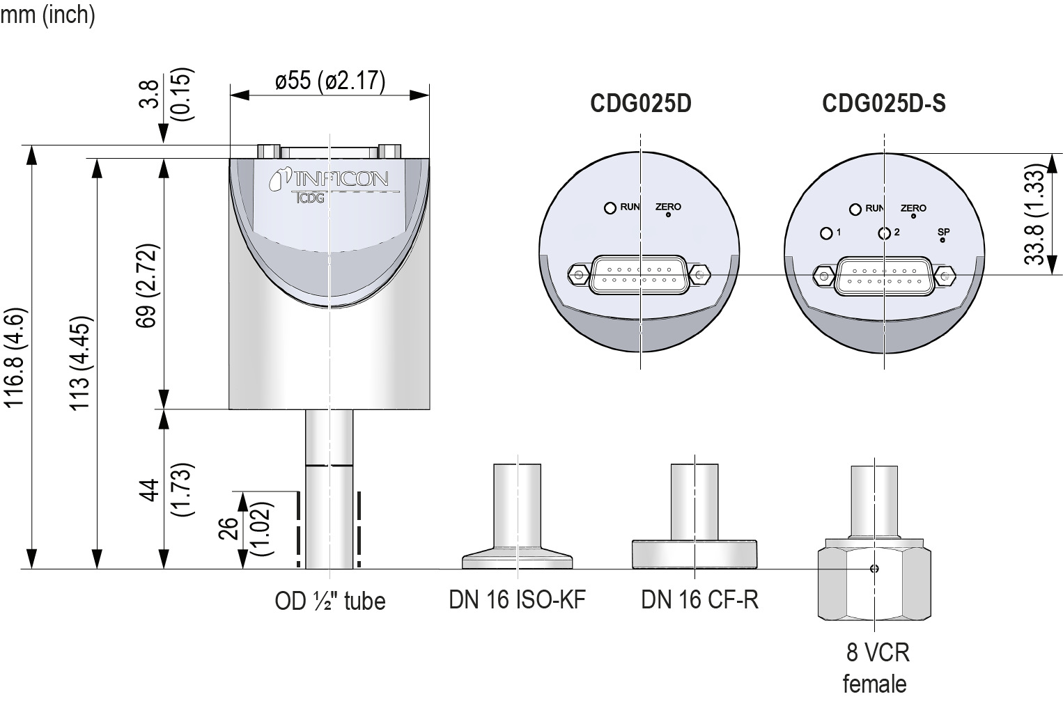 INFICON（英福康） CDG025D电容薄膜真空规，满量程0.1-1000torr-阿里巴巴
