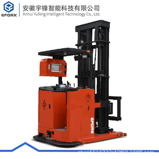 EFORK电动叉车磁导航窄巷道三向堆垛车站驾式电动堆高车升降叉车-阿里巴巴