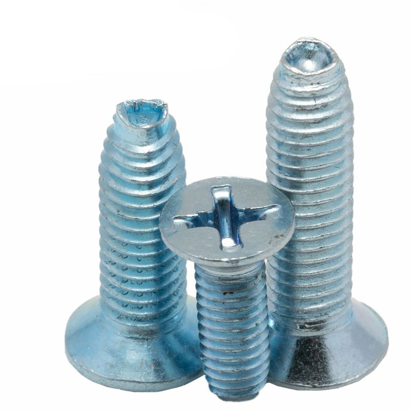 镀锌沉头十字三角牙自锁螺丝 GB6561平头三角牙自攻螺钉 M3M4M5M6-阿里巴巴