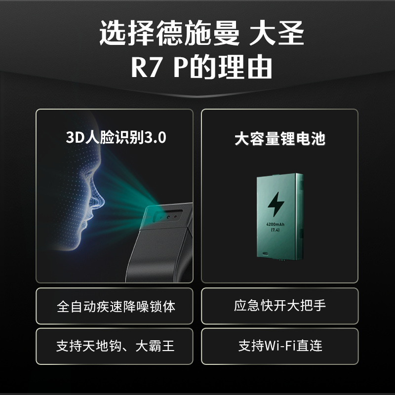 德施曼智能门锁密码锁指纹锁家用防盗门3D人脸识别智能锁大圣R7P-阿里巴巴