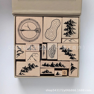 跨境新款Handmade Map Making Stamp Kit 手工地图制作印章套件-阿里巴巴