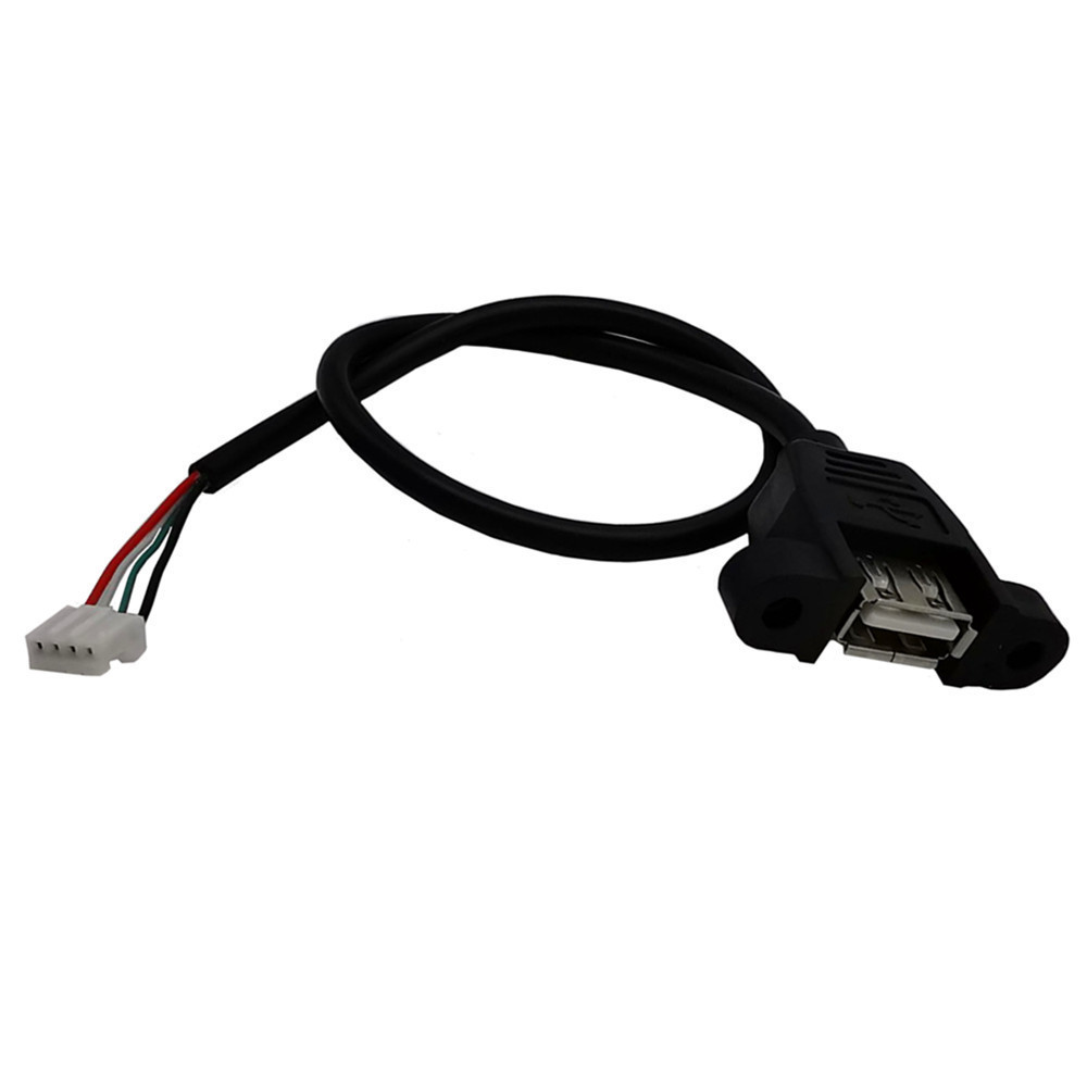 4PIN 2.0端子转USB母头可固定 PH2.0 4针端子转USB带螺丝孔数据线-阿里巴巴