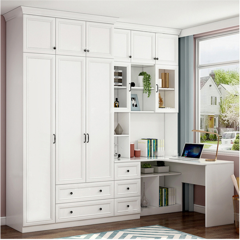 小户型书桌柜图片大全,小卧室书柜书架效果图,书桌柜子效果图_大山谷图库