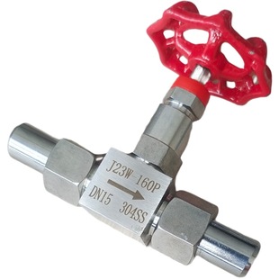 304不锈钢针型截止阀 J23W-16P耐腐蚀高压高温焊接仪表手动针式阀-阿里巴巴