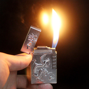 传统龙凤朗声打火机 搓轮明火脆音打火机 MF845 经典款砂轮系列-阿里巴巴