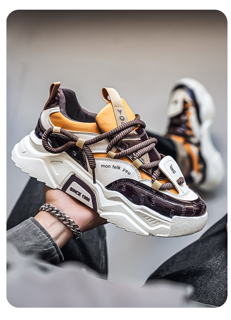 2025秋季新款低帮厚底时尚老爹鞋潮流户外休闲运动学生日常男潮鞋-阿里巴巴