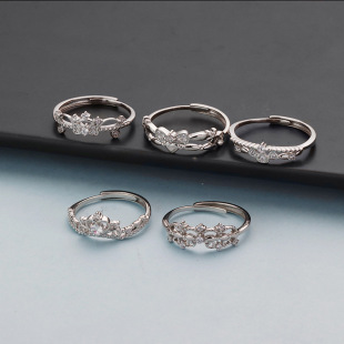 S925纯银蝴蝶结爱心戒指女韩版轻奢小众设计指环ins食指戒送女友-阿里巴巴