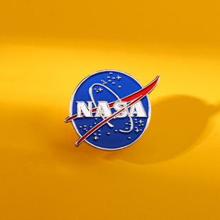 航空胸针美国航天局NASA徽章宇宙合金衣服可爱配饰情侣创意个性男-阿里巴巴