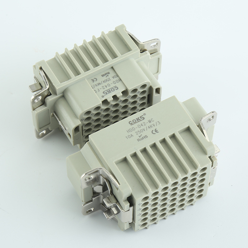 工厂供应COKS航空插头冷压插针HDD-042MC矩形插座重载连接器-阿里巴巴