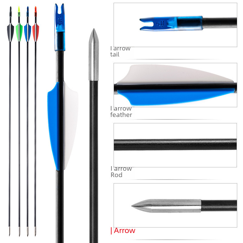 6mm glass fiber arrow bow archery supplies recurve bow practice arrow ...
