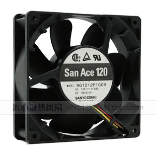 三洋 12038 12CM 9G1212P1G09 12V 0.83A 4线 PWM温控 大风量风扇-阿里巴巴