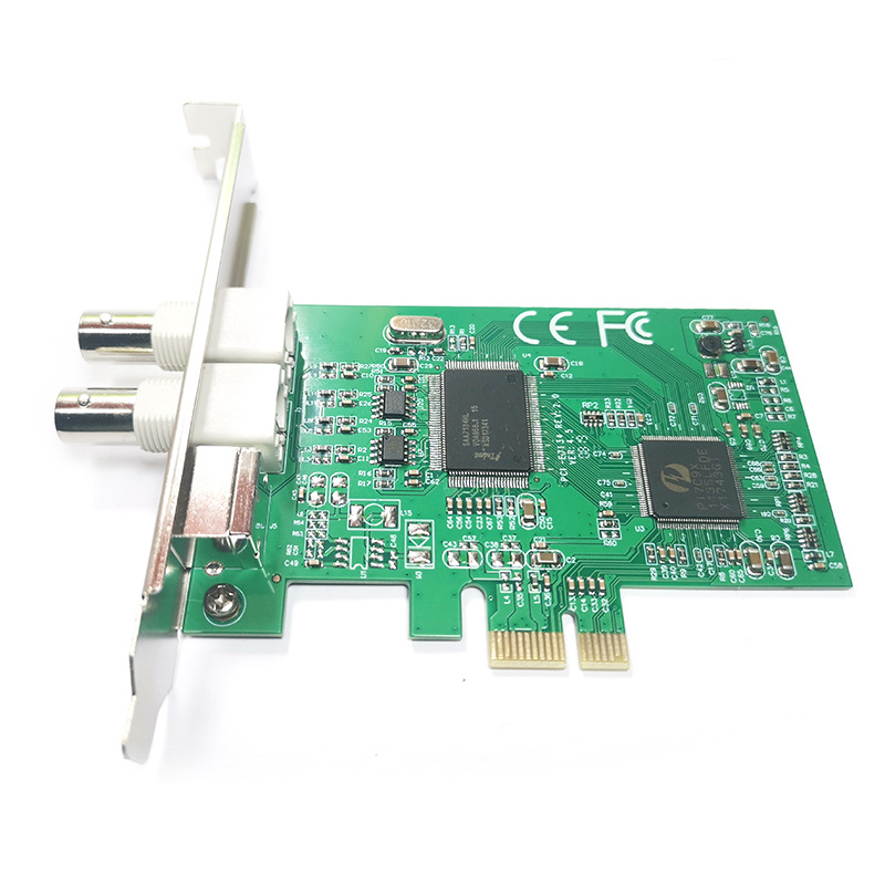 PCI-E转BNC采集卡AV/S端子模拟医疗图像采集卡7134+P17C9X芯片-阿里巴巴