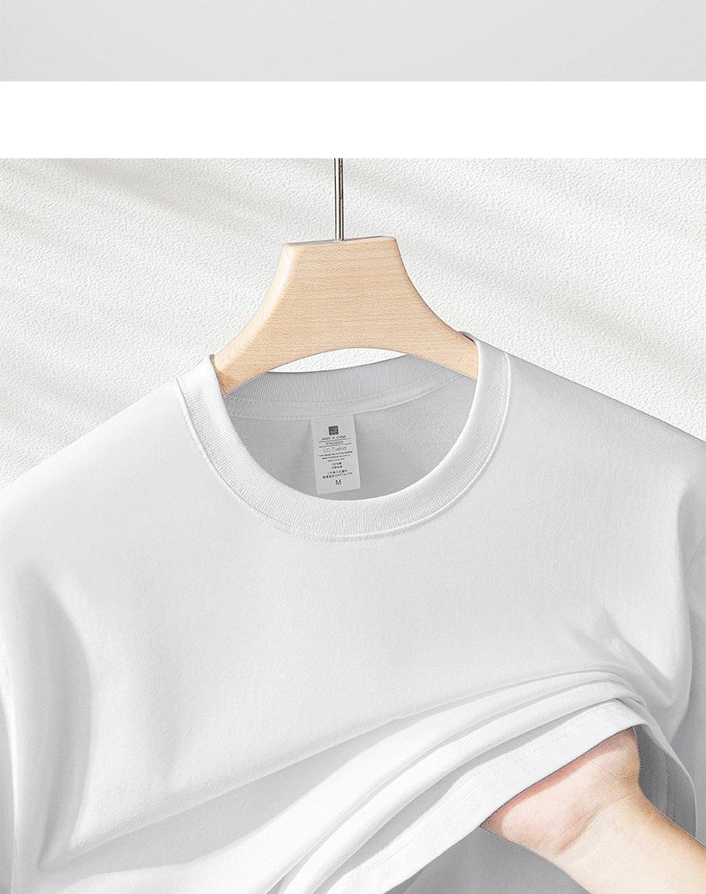 210g新疆长绒棉重磅纯棉圆领白色打底T恤长袖t恤男女内搭宽松秋衣-阿里巴巴