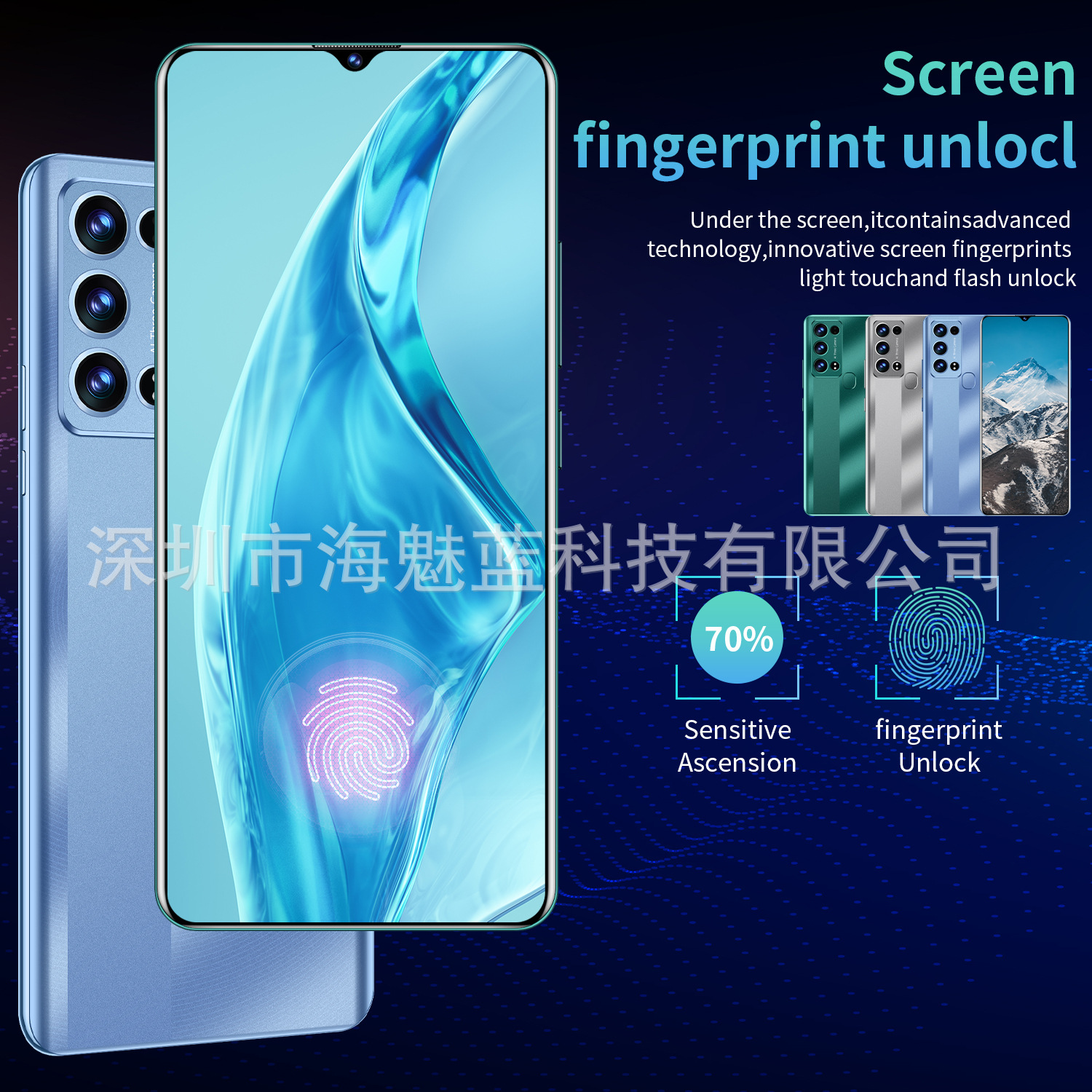 新款智能Rino9 Pro真4G美洲全网通INCELL屏超大电池快充跨境手机-阿里巴巴