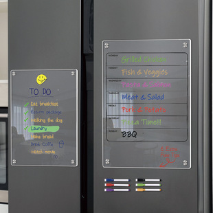 跨境亚克力磁吸留言板家用记事备忘录写字板月计划表磁性 冰箱贴-阿里巴巴