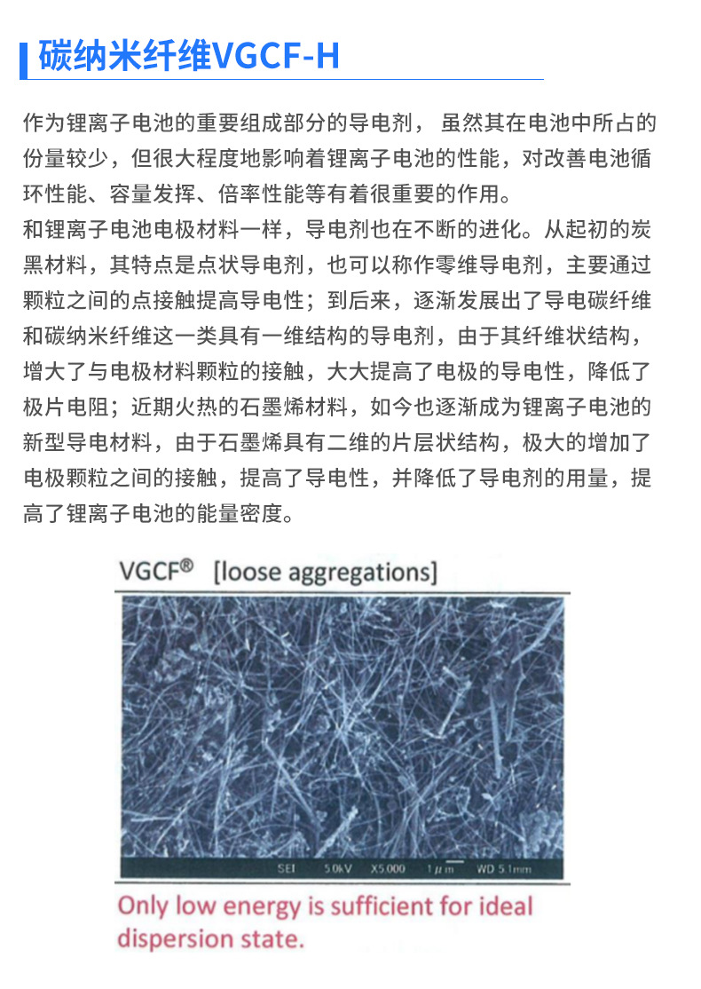 日本昭和电工碳纳米纤维VGCF-H 锂电池导电剂CNT多壁碳纳米管-阿里巴巴