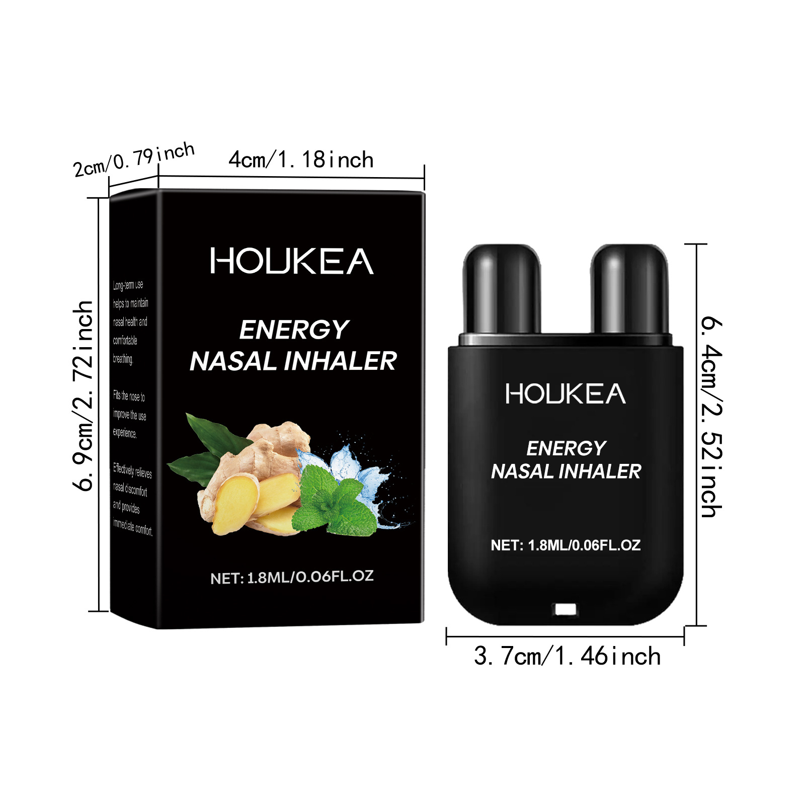 HOUKEA 草本鼻吸器 温和清洁鼻子缓解不适舒适鼻部轻盈护理鼻吸棒-阿里巴巴