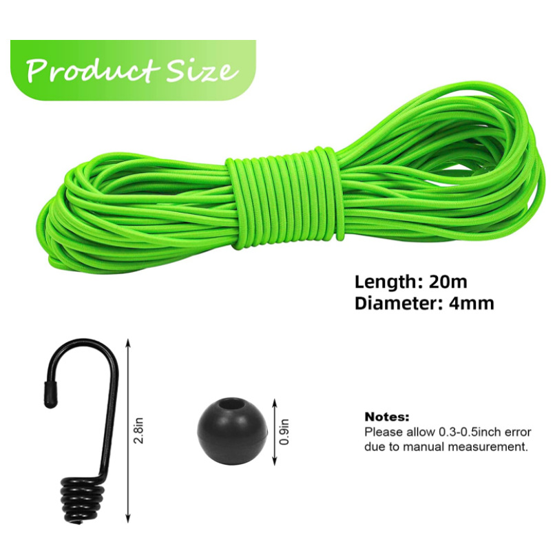 尼龙弹力绳卷弹性减震绳重型皮艇弹力绳带球适用于露营独木舟绑绳-阿里巴巴