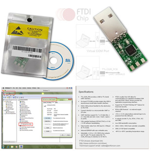 FT232R FT232RQ USB TTL串口转换板TTL-232R-5V-PCB通讯模块-阿里巴巴