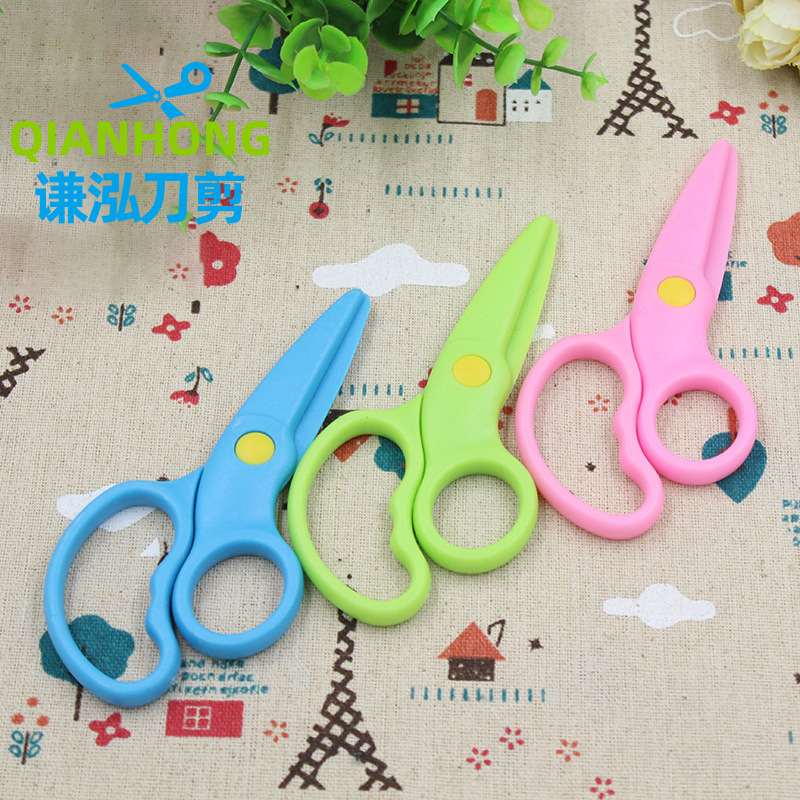 Children's Scissors, All Plastic Safety Scissors for Students ...