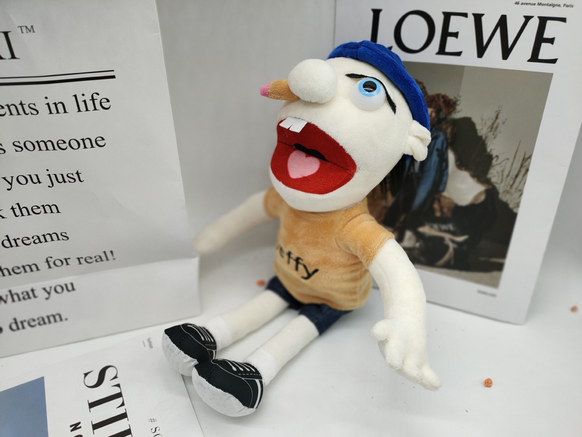 跨境清仓Thicc Jeffy Plush杰夫Jeffy Hat Game游戏公仔毛绒玩偶-阿里巴巴