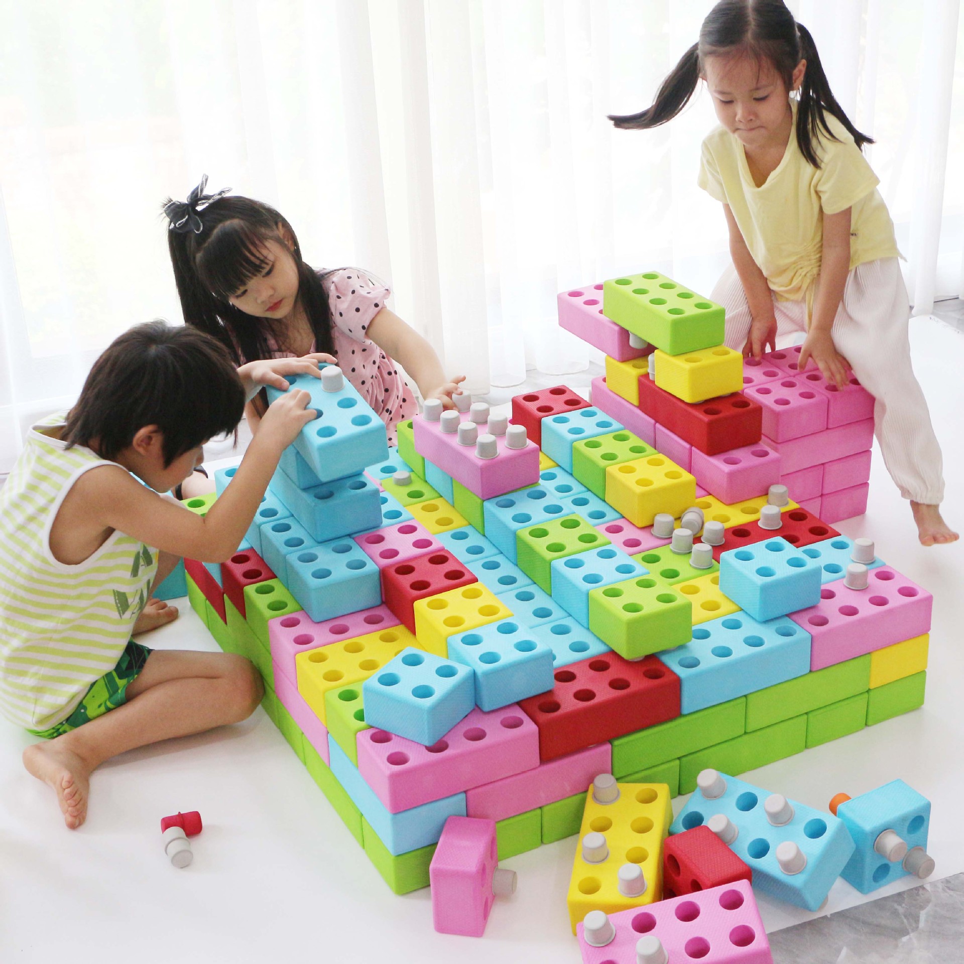 Large Square Brick EVA Large Particle Foam Building Block Toy Park ...