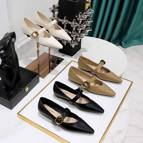 3683-1 Retro Fashion Low Heel Women's Shoes with Slope Heel, Shallow ...