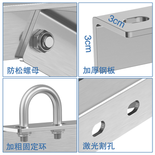 ll304不锈钢阳台支架固定式外墙支撑托架侧装三角外伸晾衣架晾杆-阿里巴巴