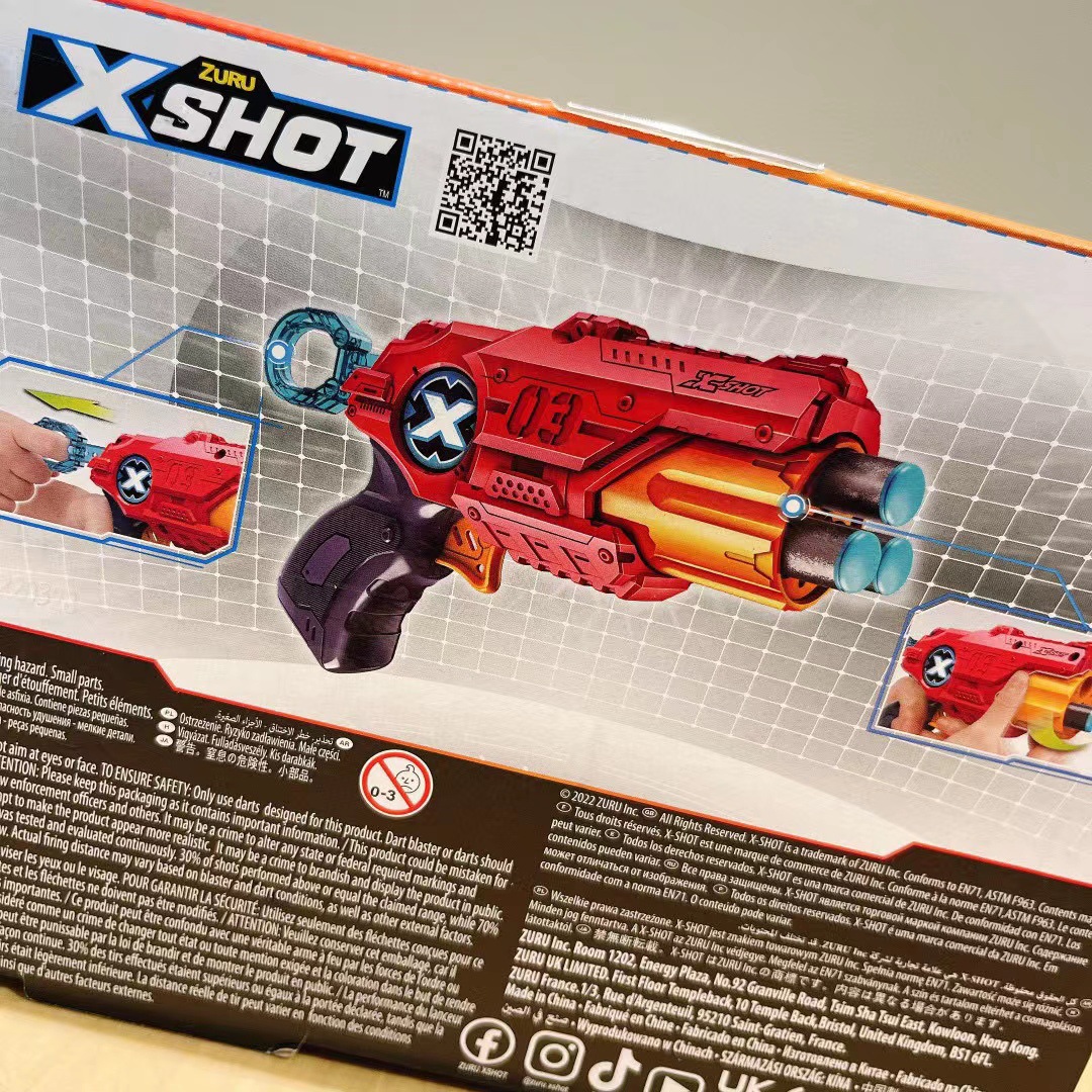 大牌热卖款 新西兰ZURU X特攻3 孔小火轮发射器（8 发弹）36118-阿里巴巴