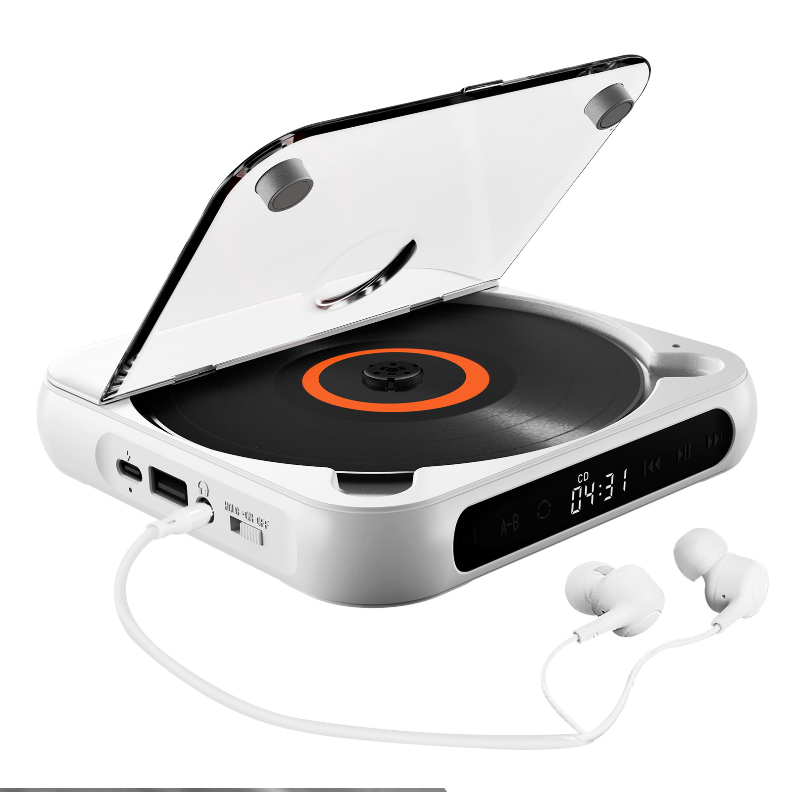 可创cd机复读机随身听轻薄新颖 英语听力纯CD播放器专辑便携迷你-阿里巴巴