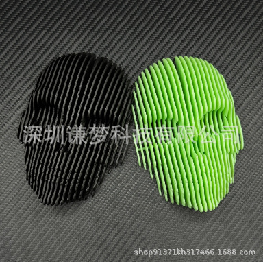 3D Printed Luminous Quantum Skull发光量子头骨万圣节礼物装饰-阿里巴巴
