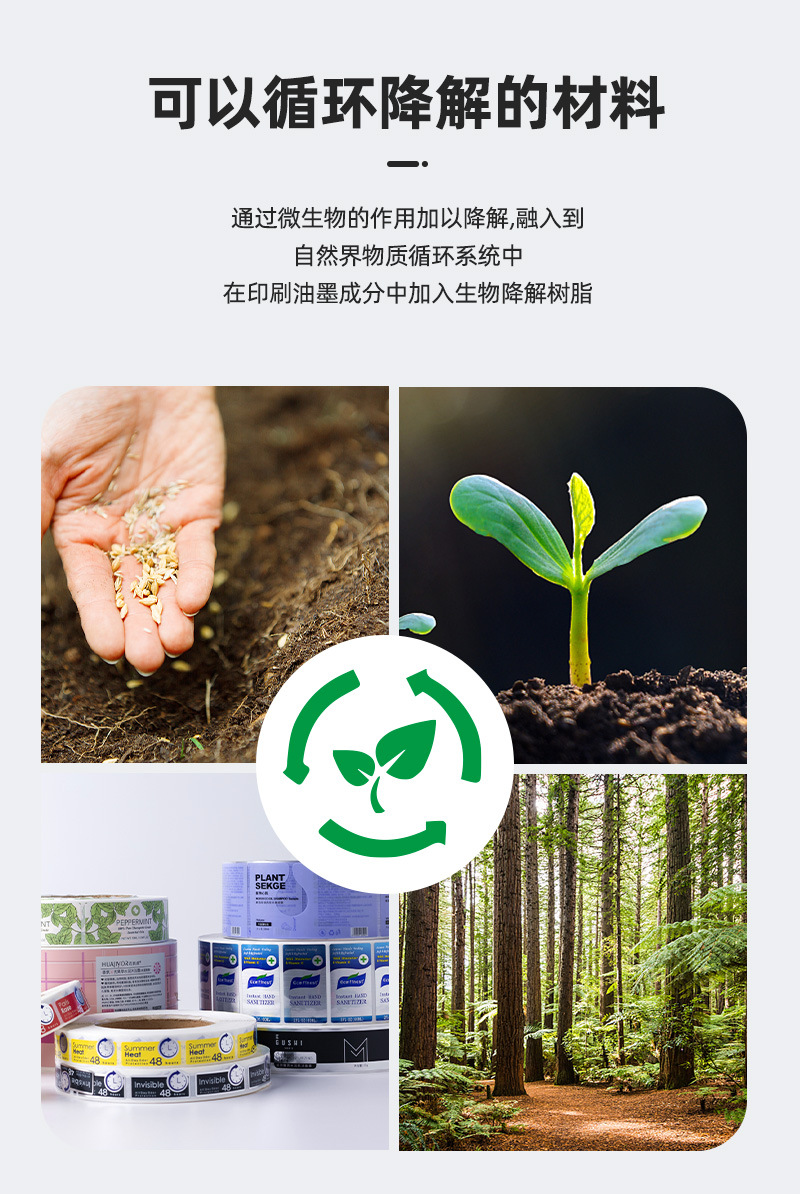 厂家欧盟FSC认证PLA环保可降解不干胶可生物降解堆肥标签贴纸定制-阿里巴巴