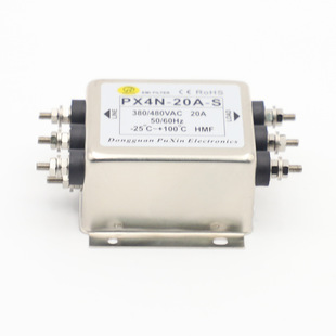 实力工厂品牌直销普鑫科技PX4N-20A-S三相三线电源滤波器批量优惠-阿里巴巴
