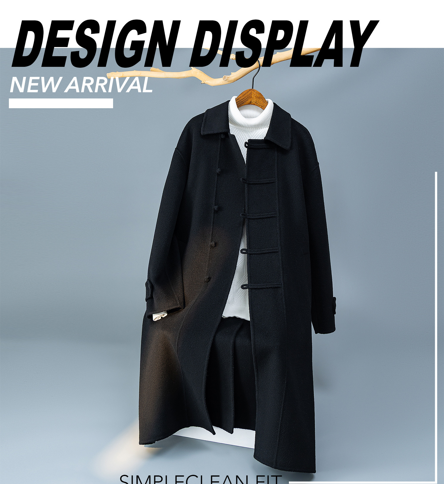 新中式国风毛呢大衣 盘口中长款羊毛冬装外套6016-8505P435控899-阿里巴巴