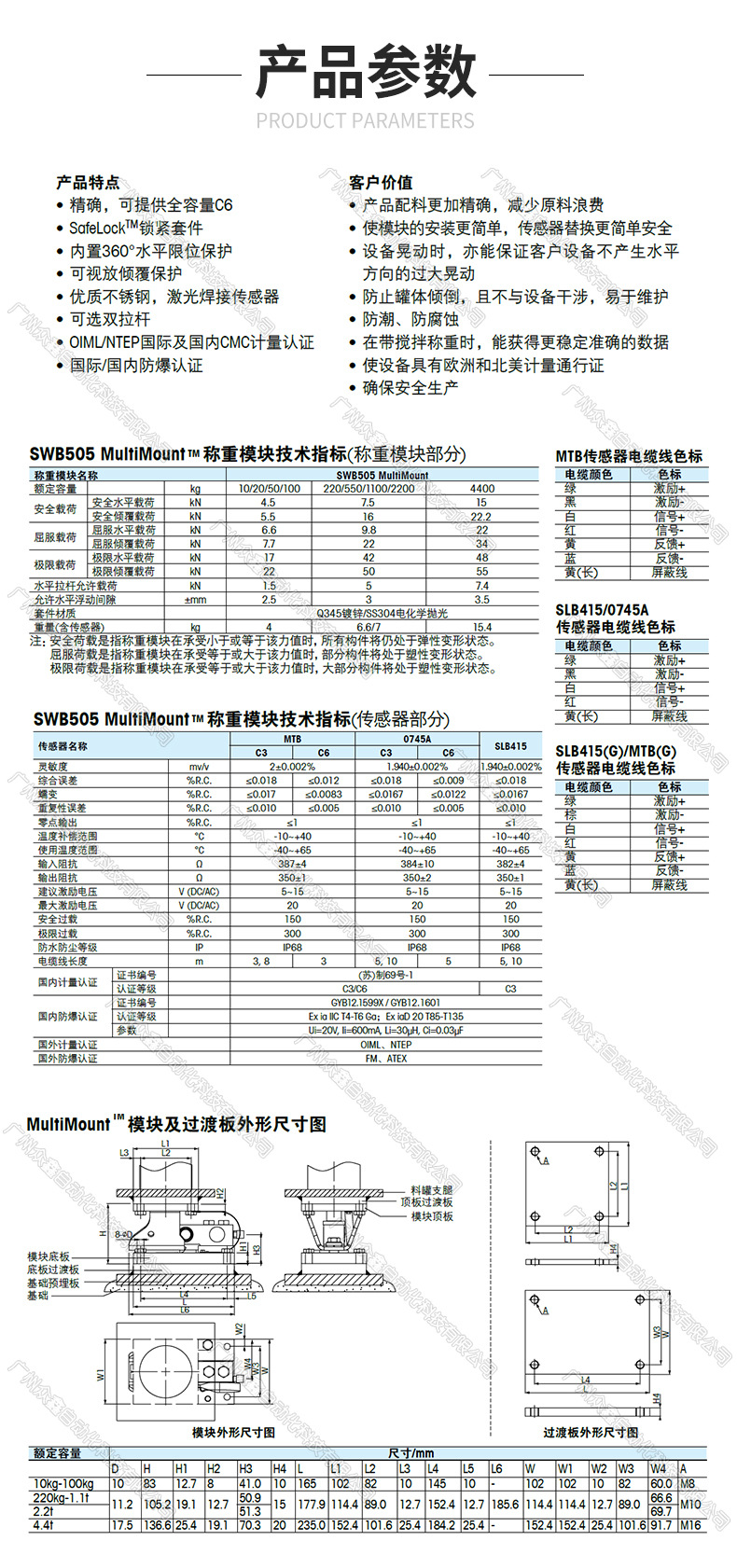 托利多SWB505称重模块 MM CS 220kg/550kg/1.1t/2.2t碳钢称重模块-阿里巴巴