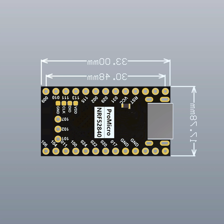 Promicro NRF52840开发板 兼容nice!nano V2.0 带蓝牙 充电管理-阿里巴巴