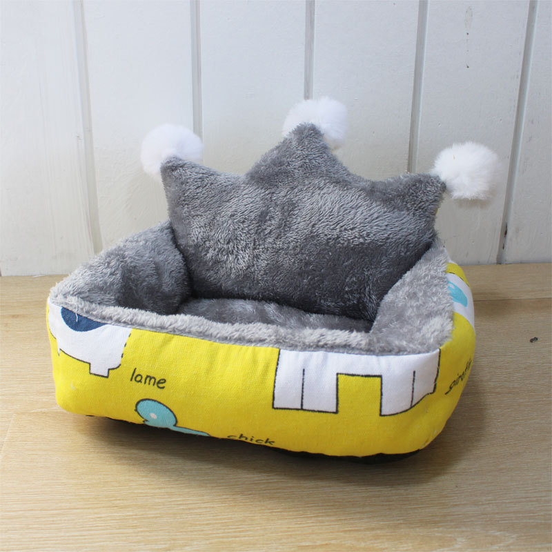 Wholesale Four Seasons Crown Teddy Bear Dog Bed House Cat Bed Small Dog ...
