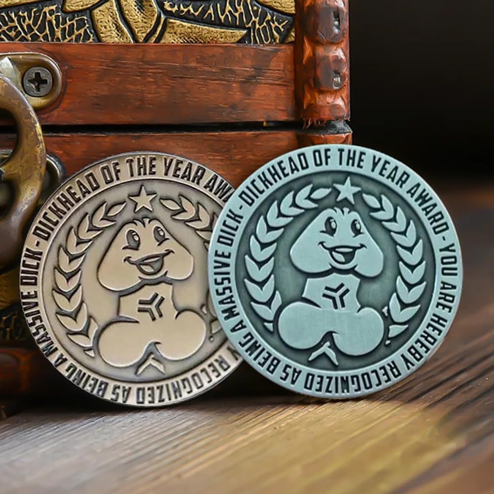 Hilarious Dickhead of the Year Challenge Coin年度屌丝挑战币-阿里巴巴