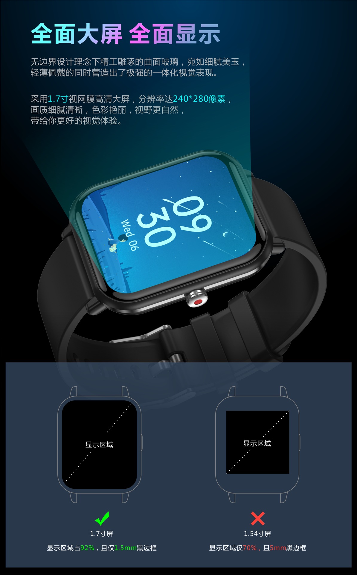 外贸热款Q9pro智能手表多功能运动心率血压体温电话音乐智能手环-阿里巴巴