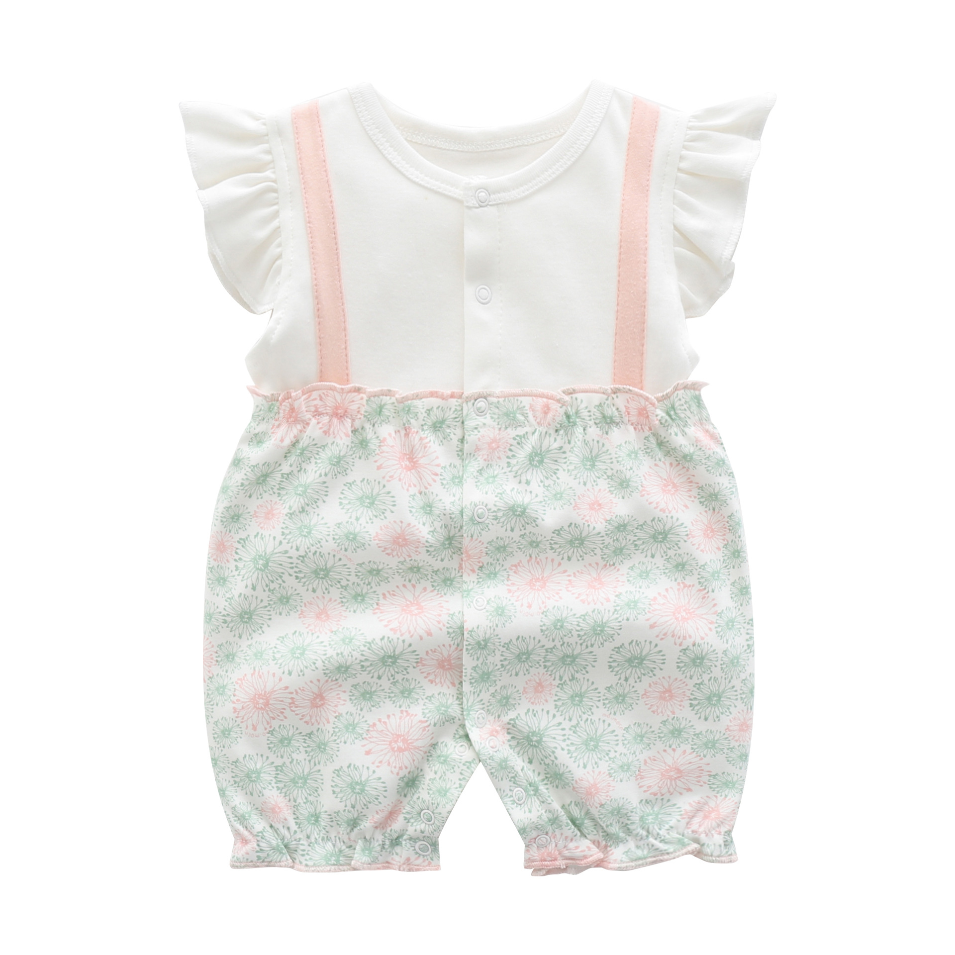 Fragrant baby baby summer clothes Romper Jumpsuit cotton flat angle ...