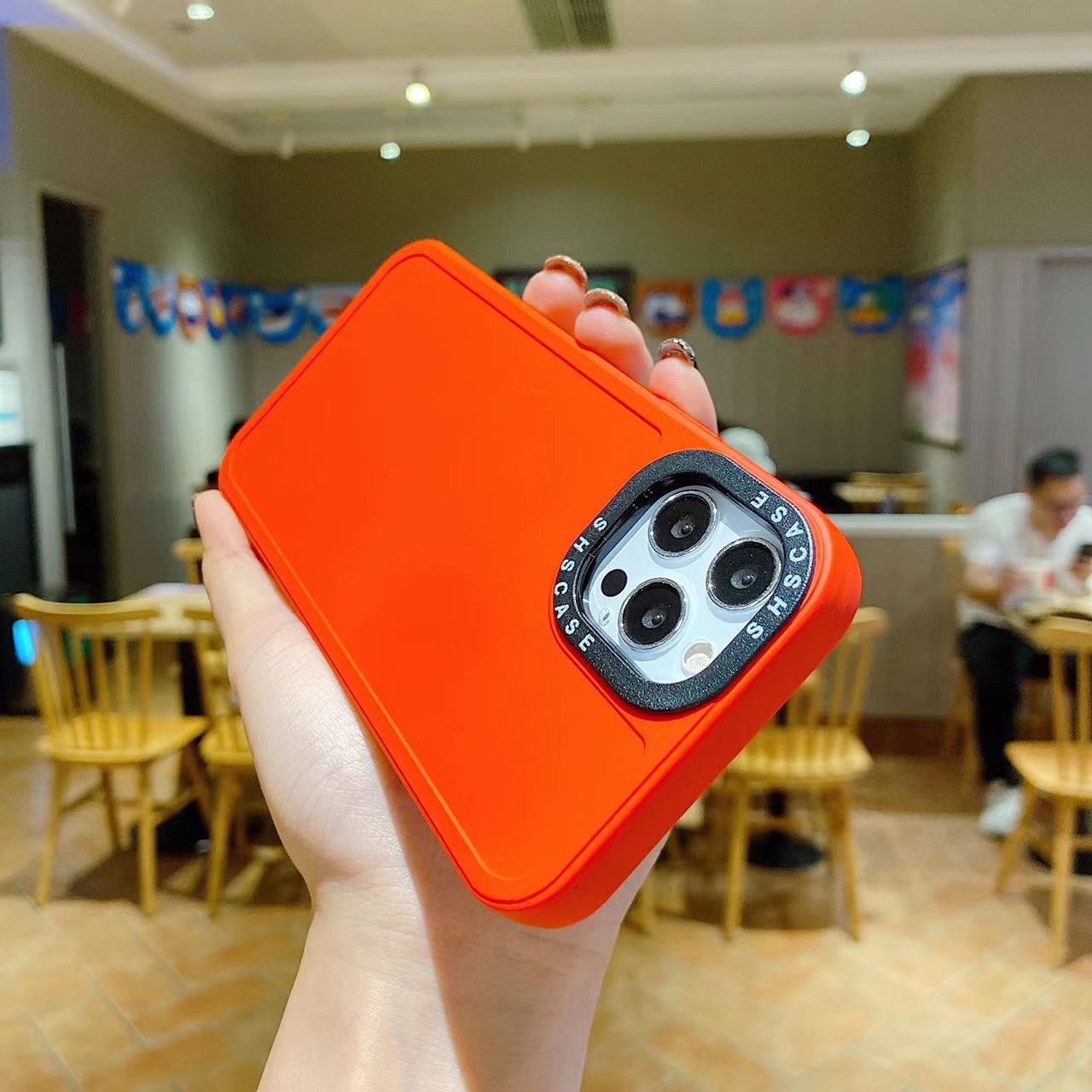 SHS CASE外贸新款适用iph15纯色11手机壳苹果7p相框防摔12保护套-阿里巴巴