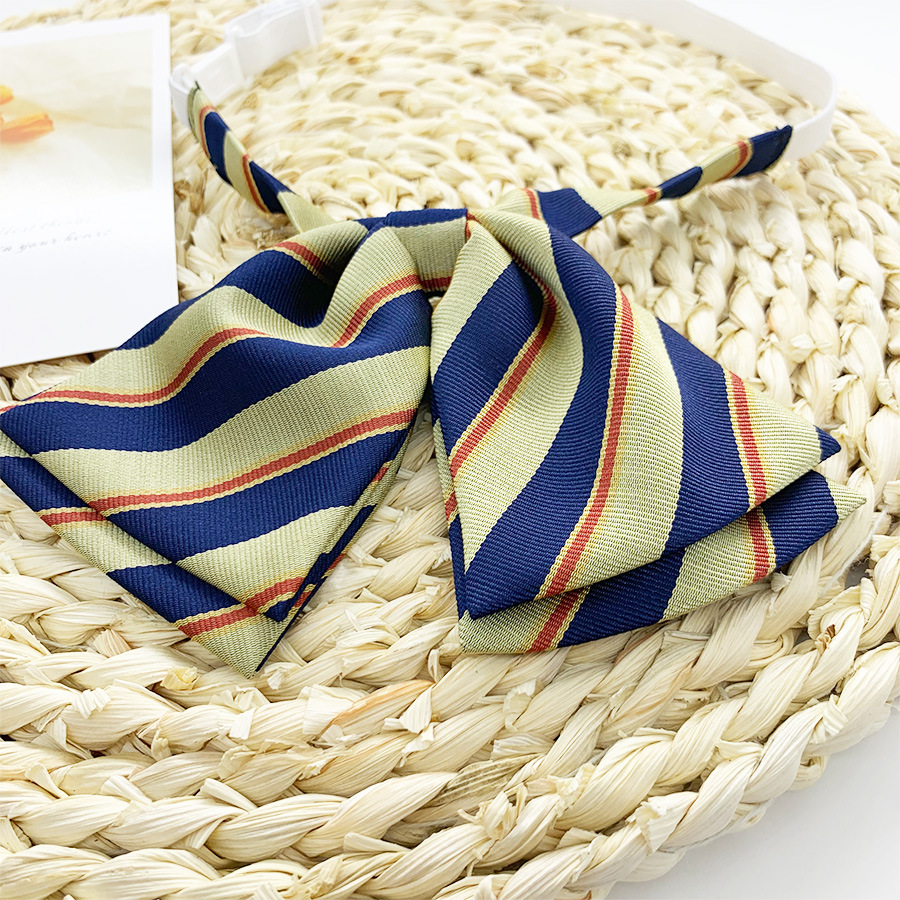 H牌HANECTONE立志舍高校nino日本JK制服条纹领结领带 校供款-阿里巴巴