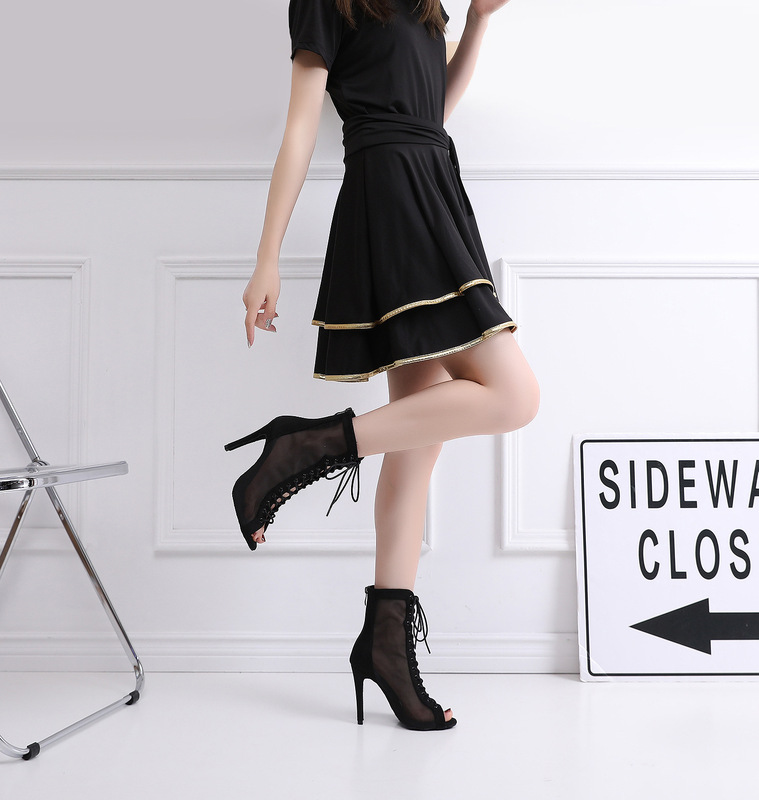 Ballroom Salsa Chacha Dance Shoes high Sir With Latin dancing shoes and ...