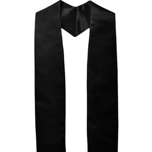跨境亚马逊logo缎面毕业围巾荣誉绶带学士服披肩graduation stole-阿里巴巴